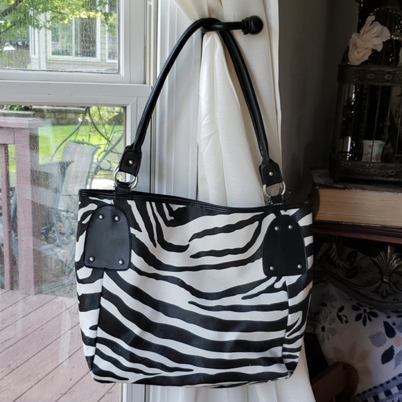 Bags | Zebra Purse Med Large Sized | Poshmark